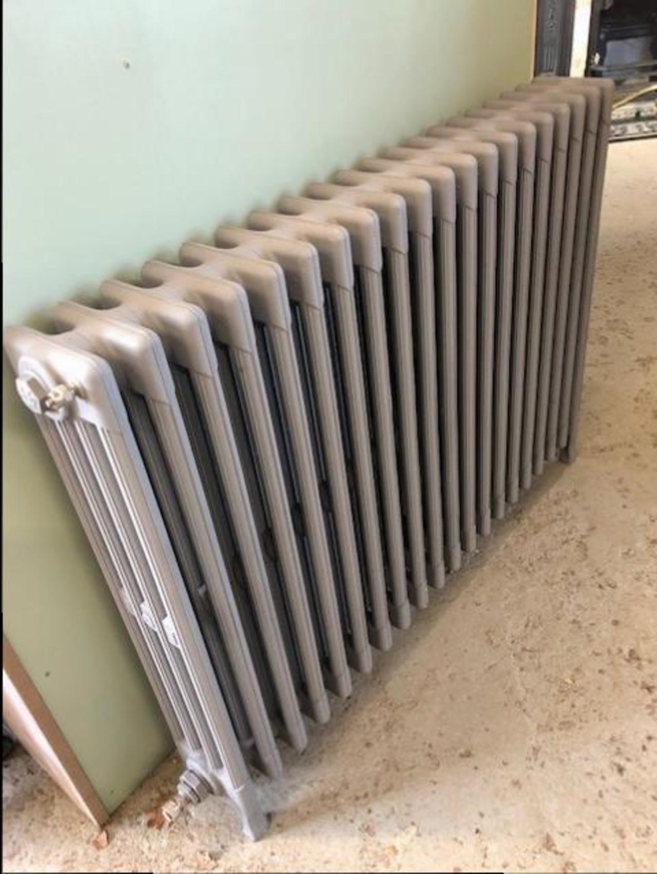ORIGINAL VICTORIAN 4 CAST IRON COLUMN RADIATORS
