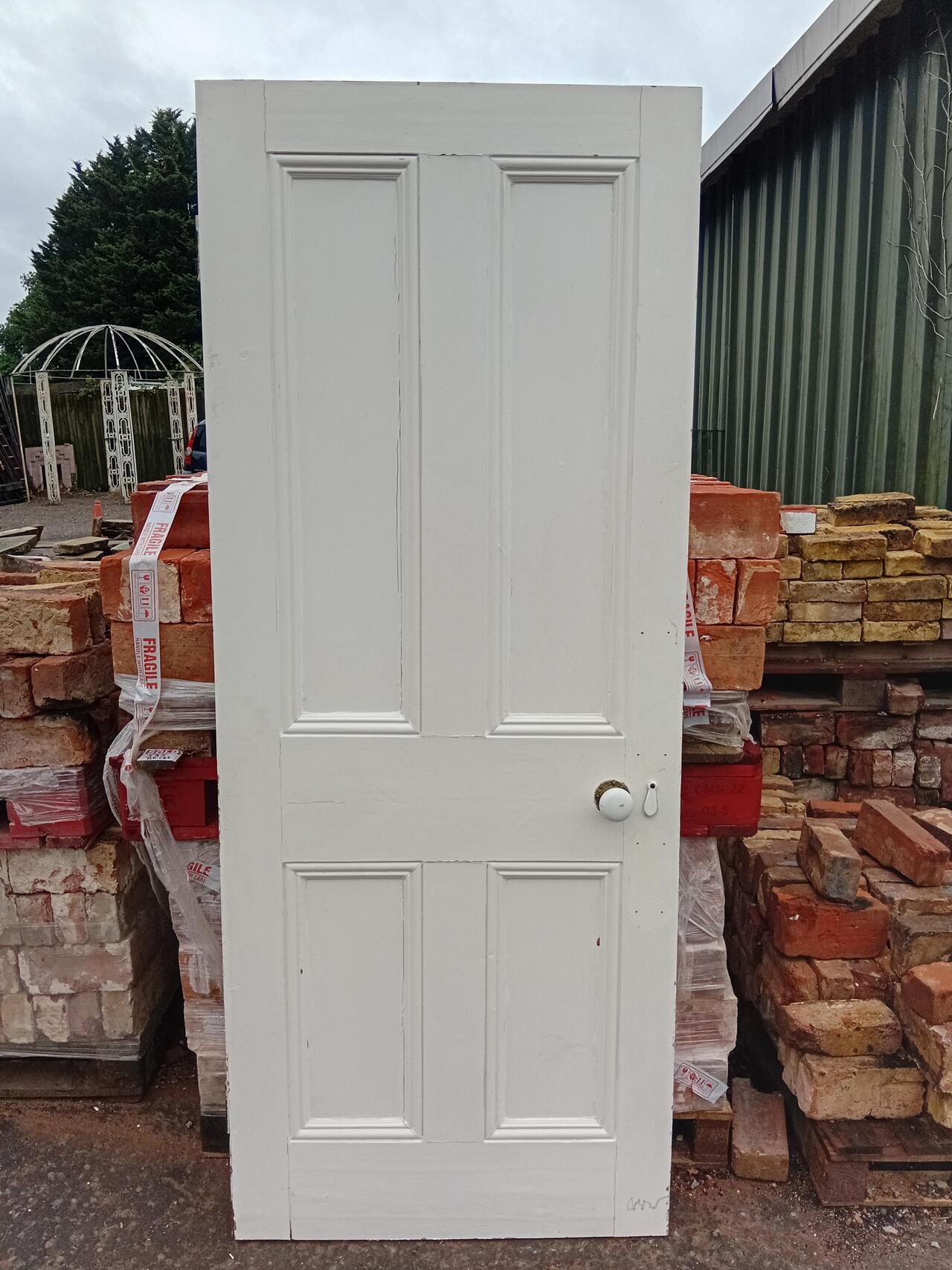 ID1809 A reclaimed Victorian 4-panel beaded door | Reclaimed Period ...